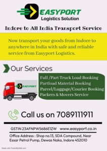 Best #1 Indore to Chhattisgarh Transport Service - Easyport Logistics
